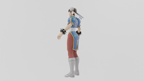 Chun li lowpoly Rigged model - TurboSquid 2034127