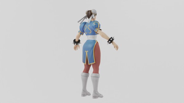 Chun li lowpoly Rigged model - TurboSquid 2034127