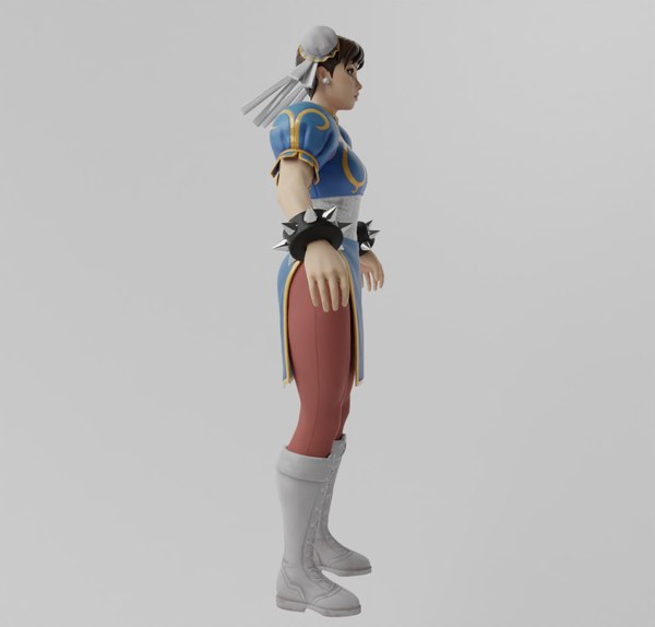 Chun li lowpoly Rigged model - TurboSquid 2034127