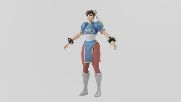 Chun li lowpoly Rigged model - TurboSquid 2034127