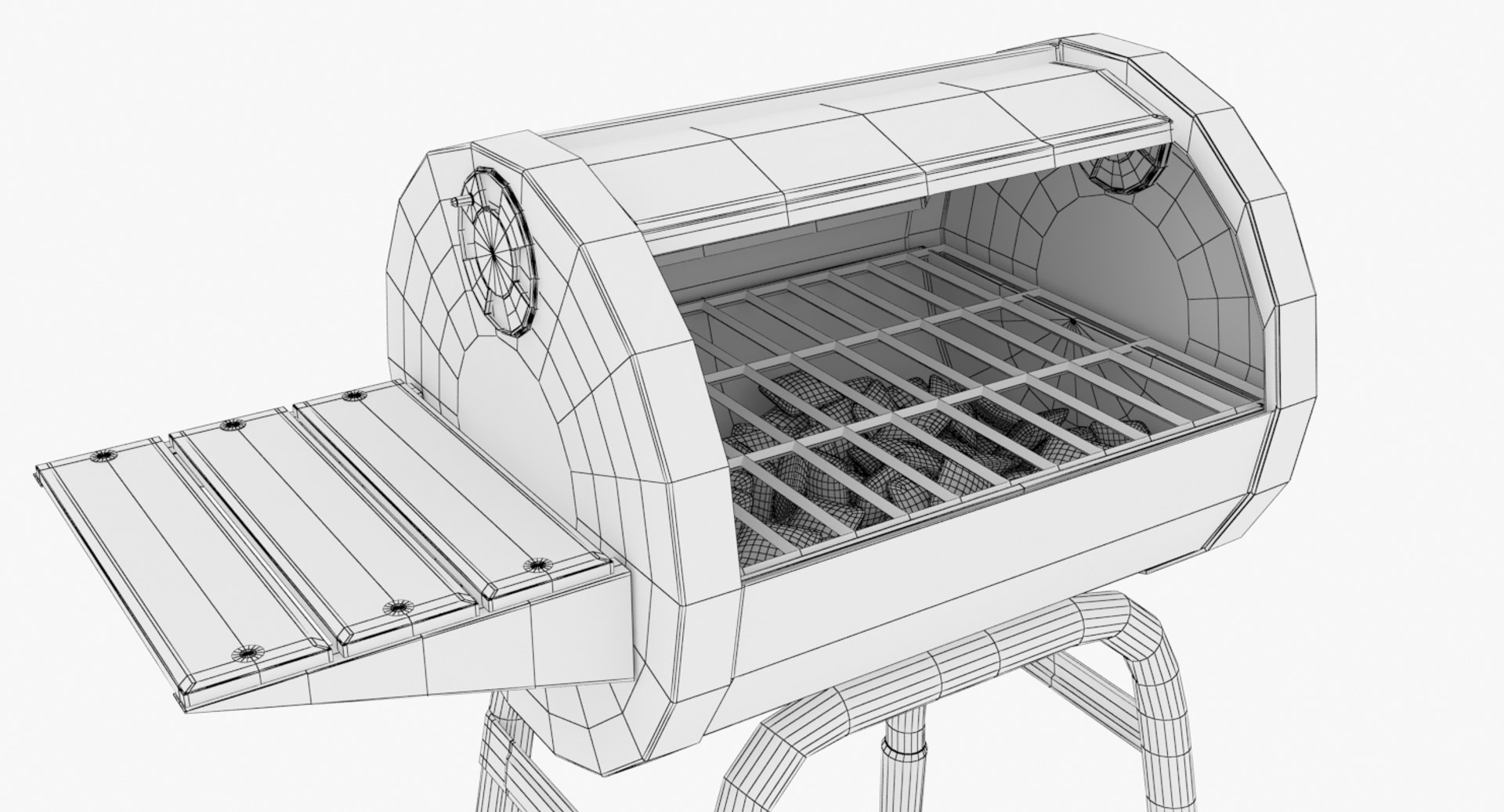 Charcoal Grill 3D Model - TurboSquid 1425034