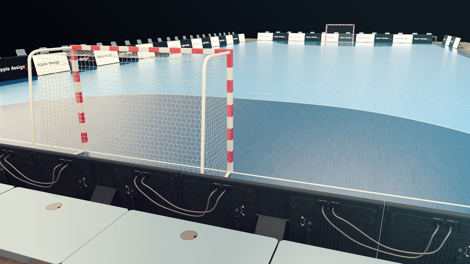 Handball Field 3D - TurboSquid 1537846
