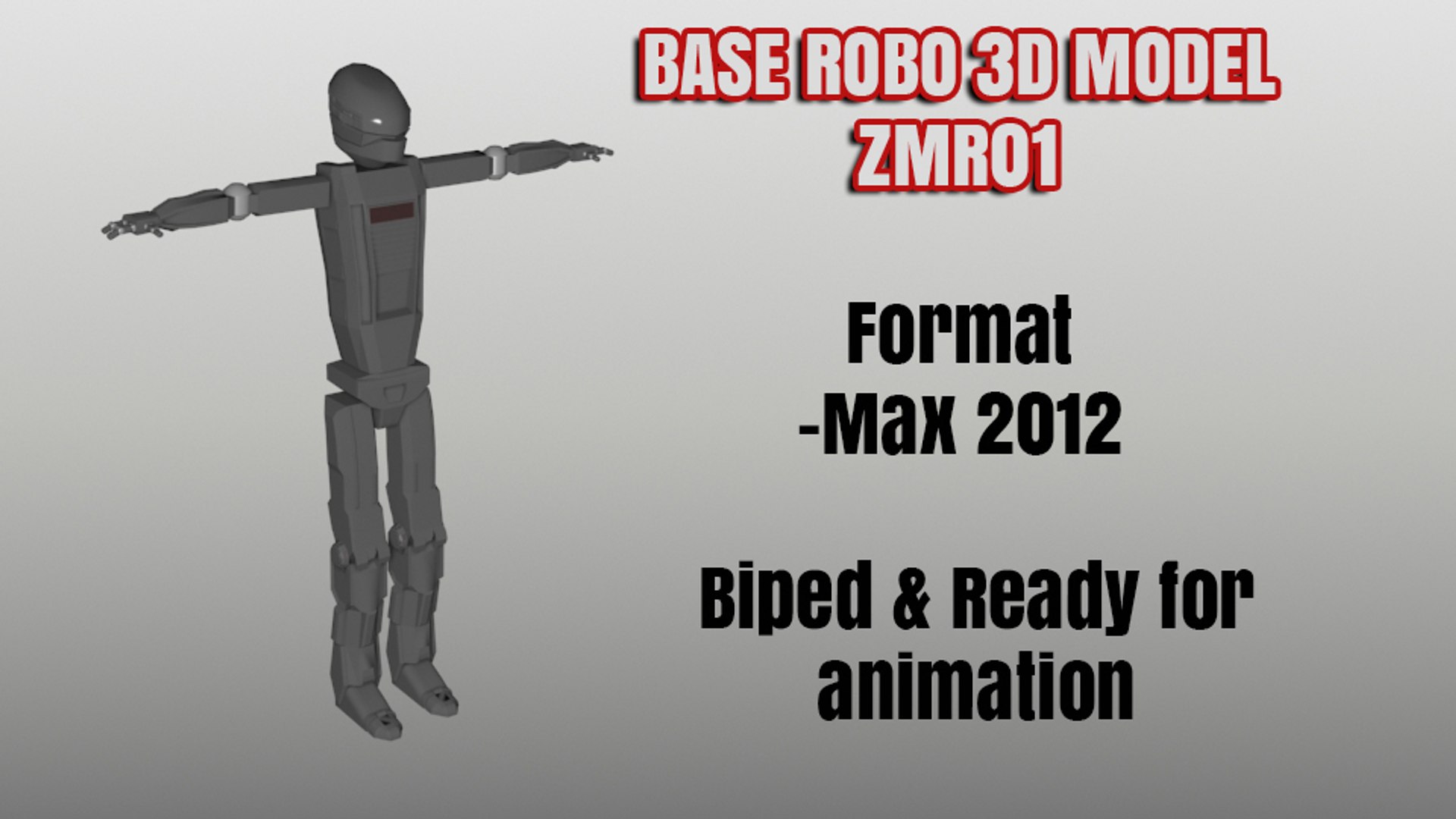 Animation Robo Biped Base Max Free