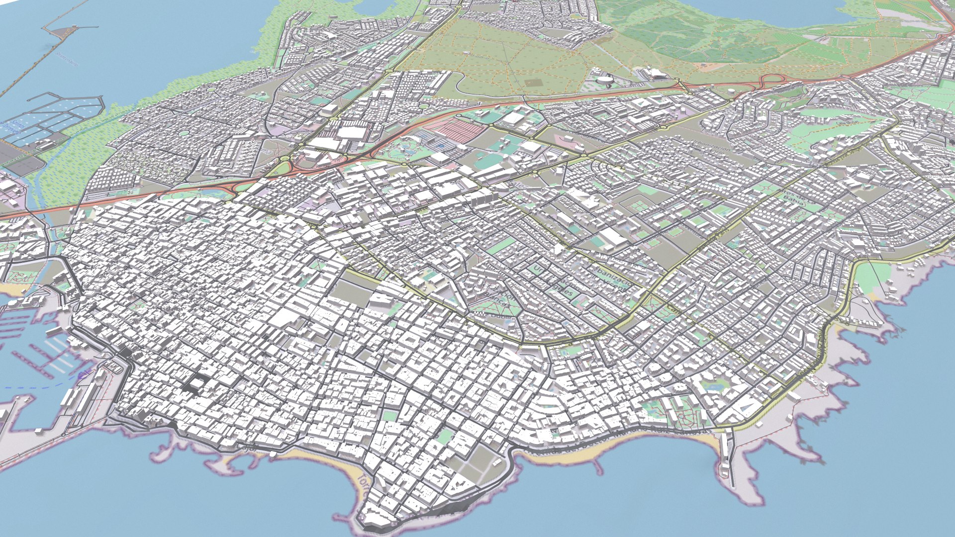 3D Cityscape Torrevieja Spain - TurboSquid 2091710