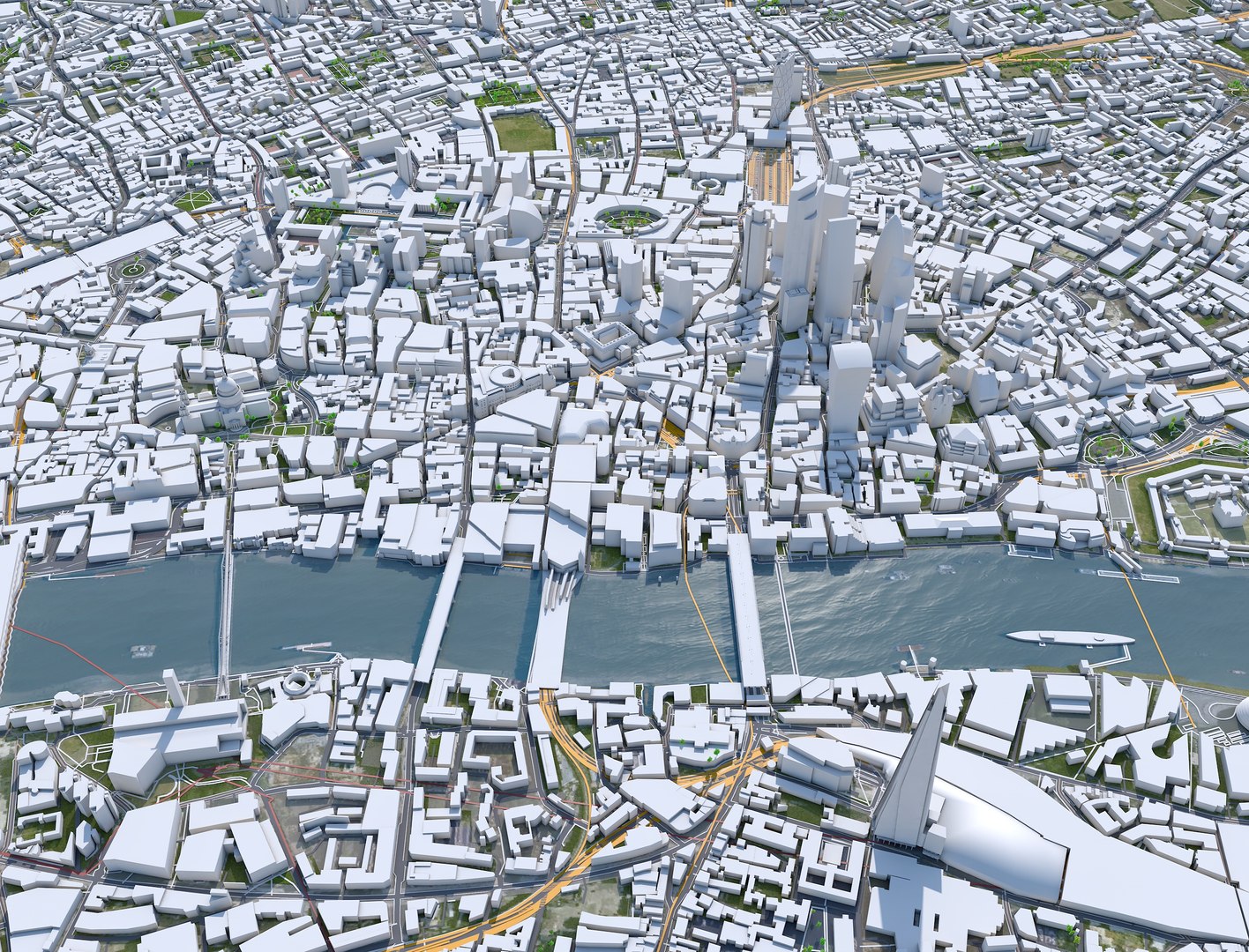 3D London City UK 30km - TurboSquid 1989283