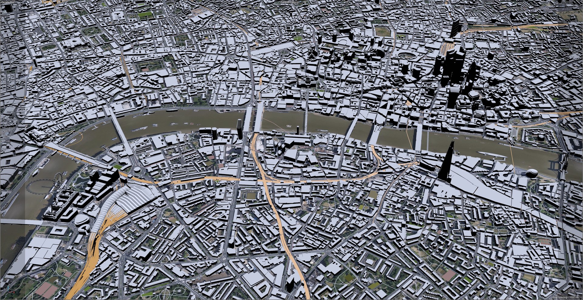 3D London City UK 30km - TurboSquid 1989283