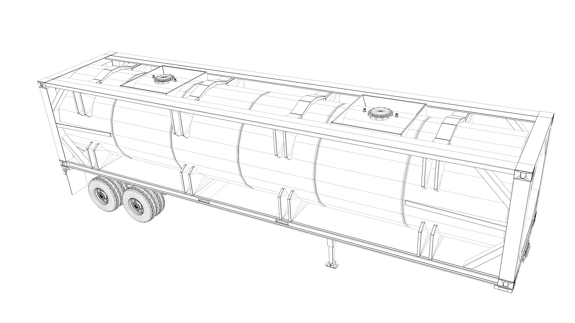 Tanker Trailer 3D Model - TurboSquid 1932878