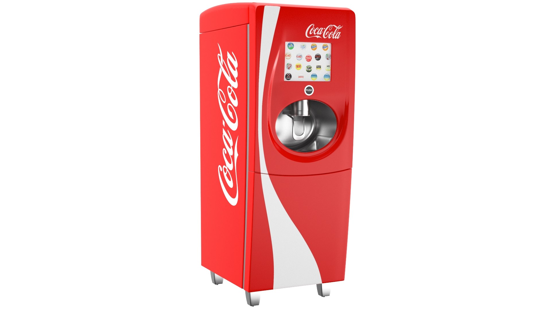 Two Detailed Freestyle Soda Machines 3D Model - TurboSquid 2030404