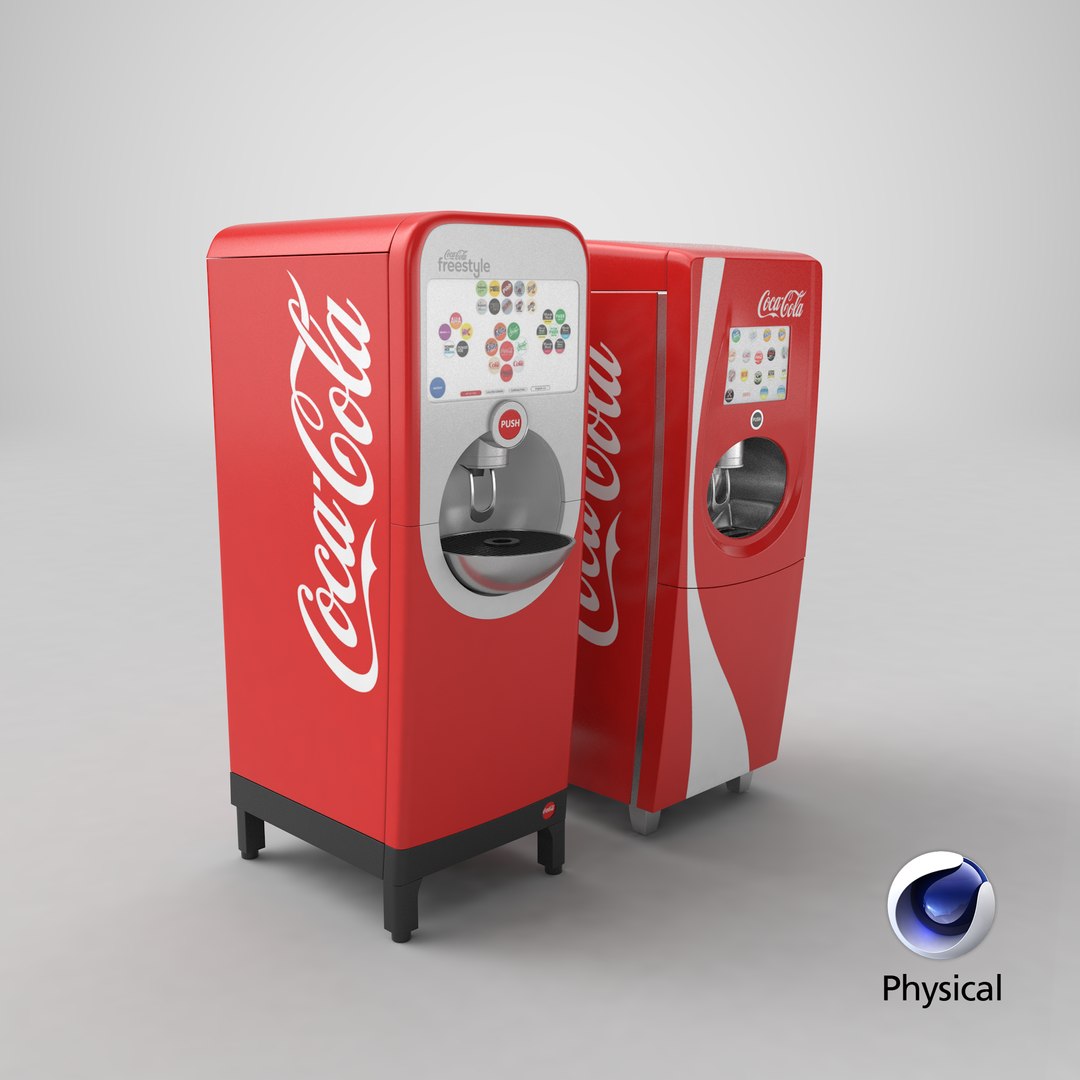 Two Detailed Freestyle Soda Machines 3D Model - TurboSquid 2030404
