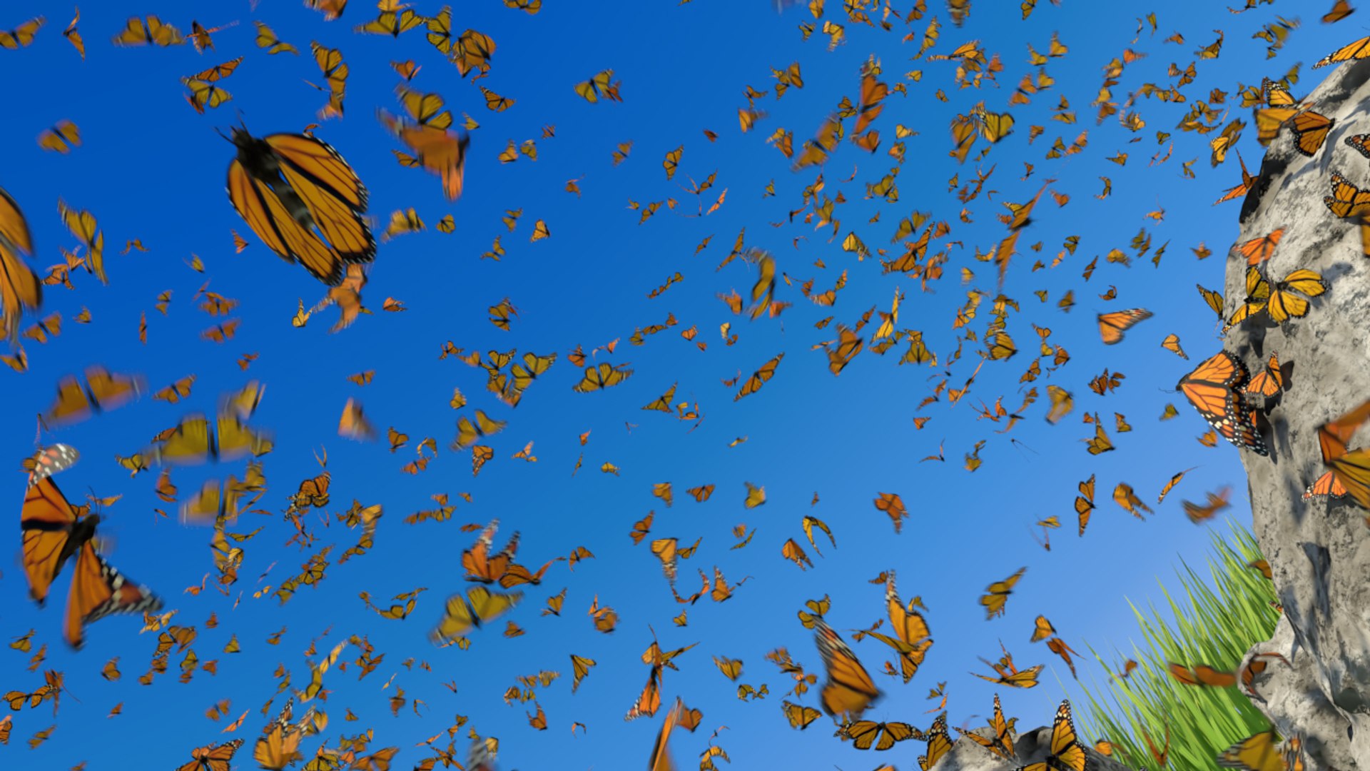 Butterflies Flock Fly 3D - TurboSquid 1566825