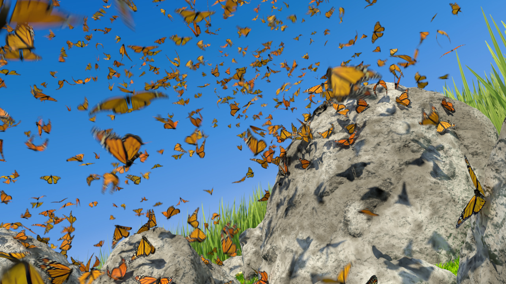 Butterflies Flock Fly 3D - TurboSquid 1566825
