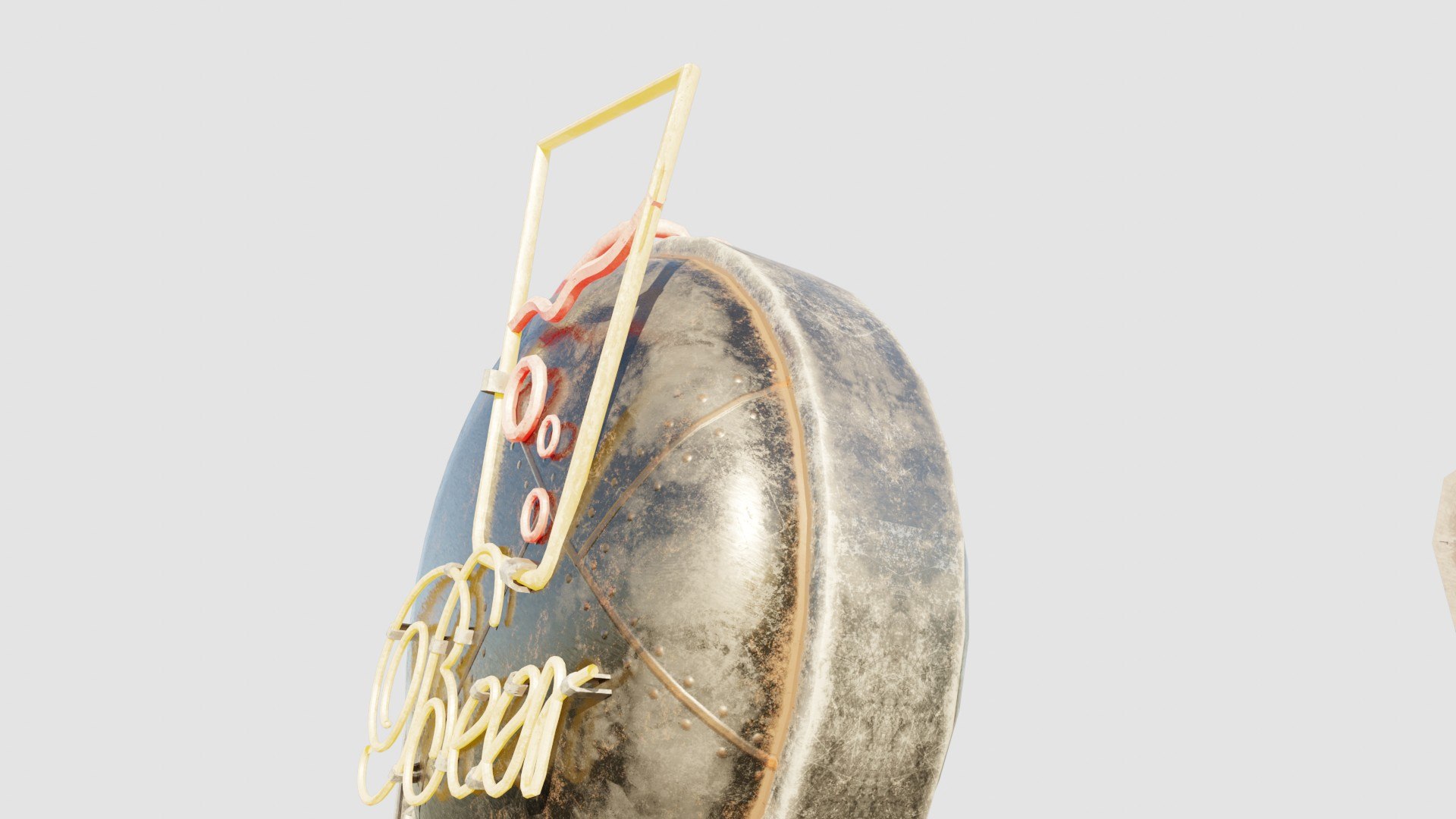 Bar Neon Sign With 4k Clean And Rusty Pbr Textures Model - TurboSquid ...