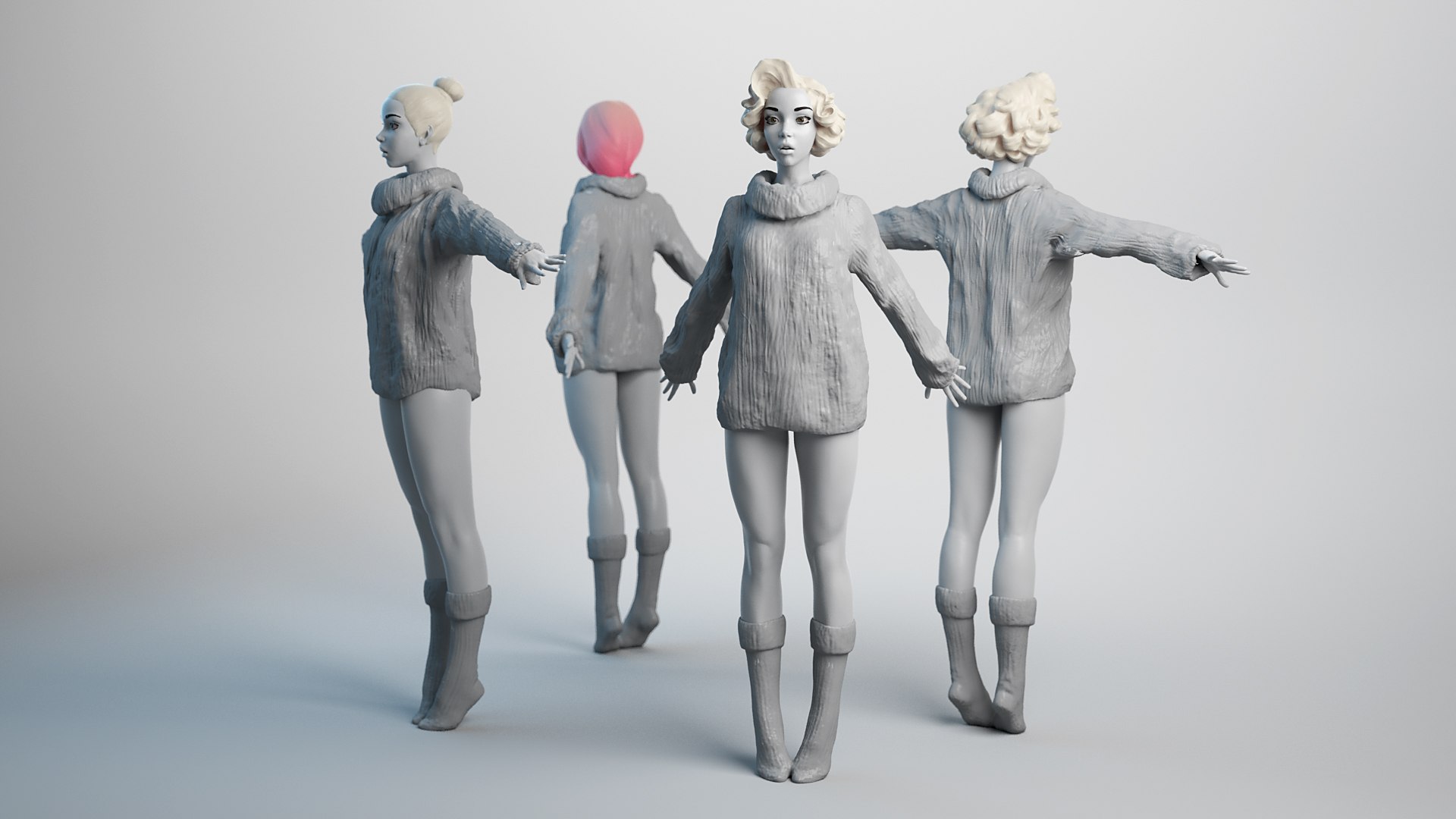 Female Basemesh Base 3D Model - TurboSquid 1662999
