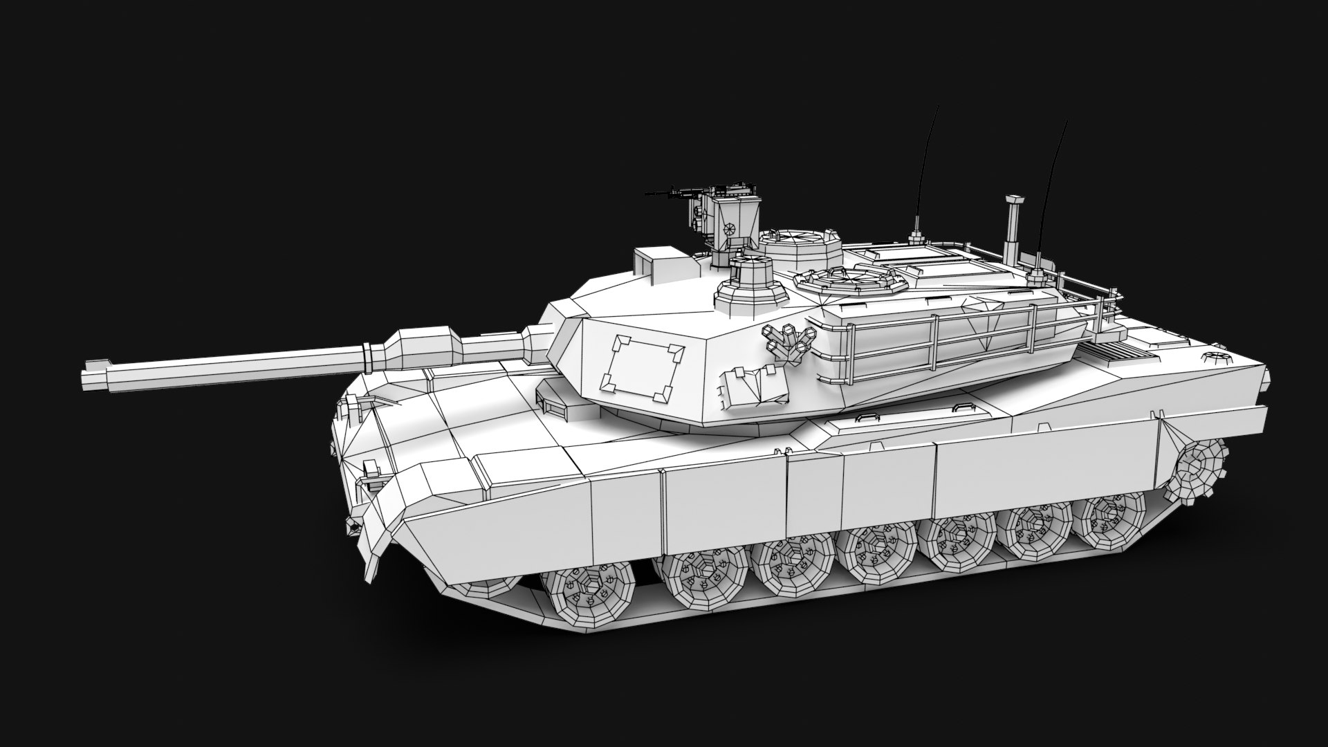 3D Model Tank LowPoly - TurboSquid 2022871