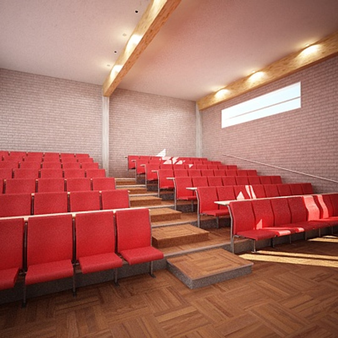 3d Model Lecture Chairs