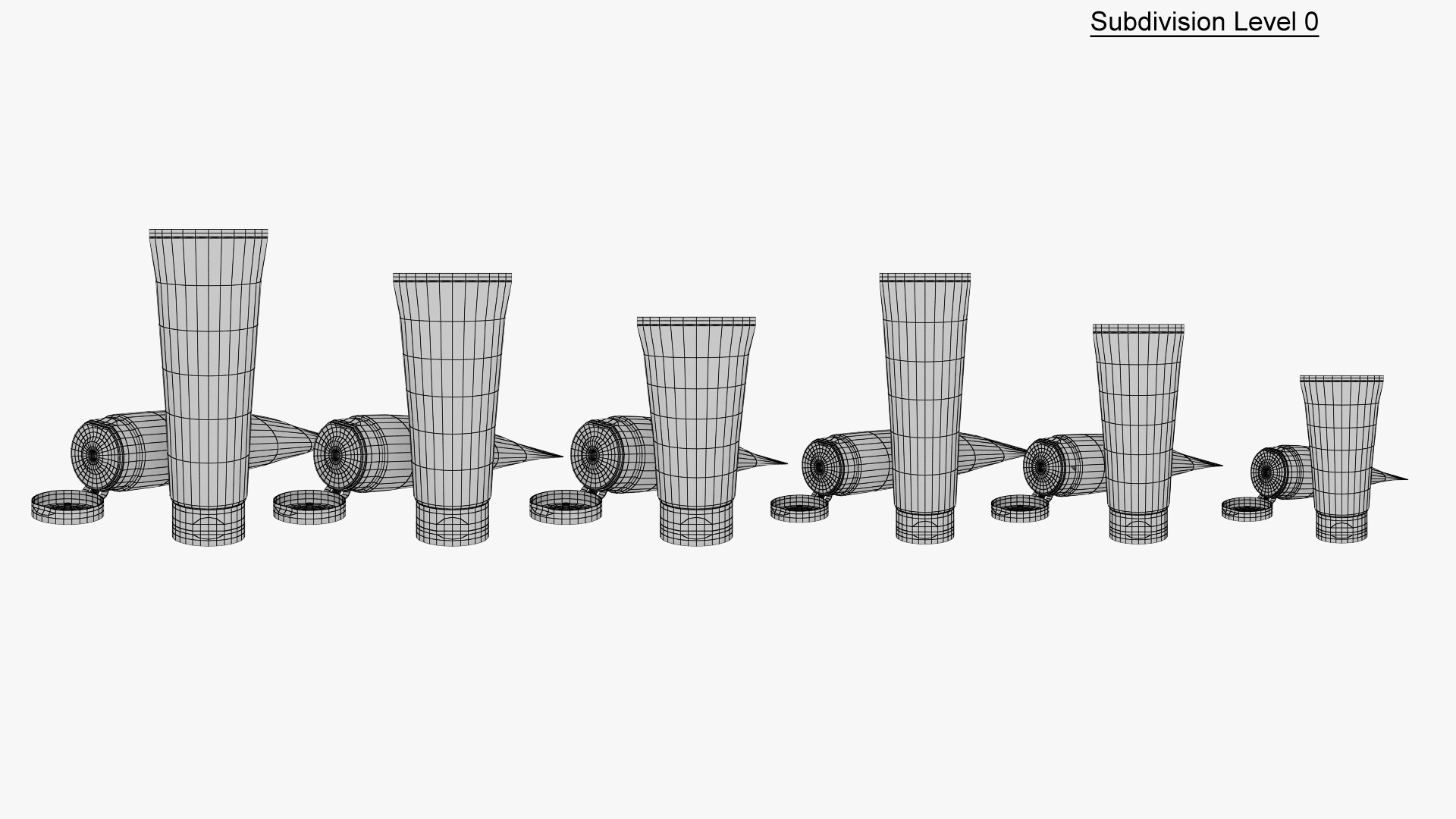 Tubes Set 04 3D Model - TurboSquid 1528084