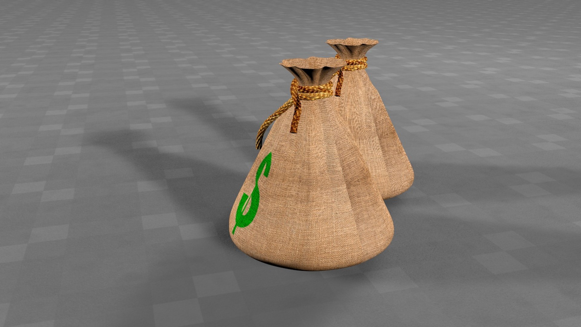 Money Bag 3D - TurboSquid 1244388