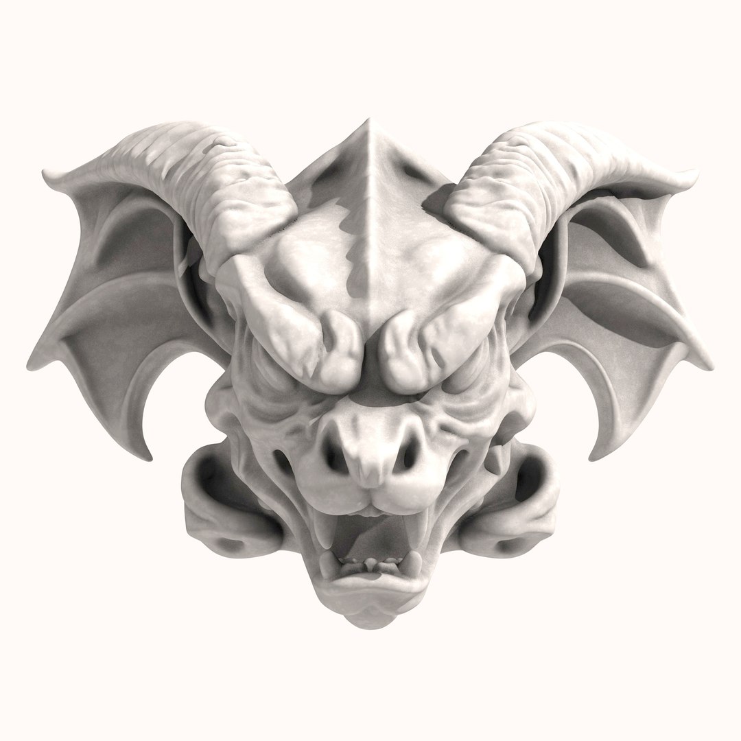 3D Gargoyle Dragon Head - TurboSquid 2397567