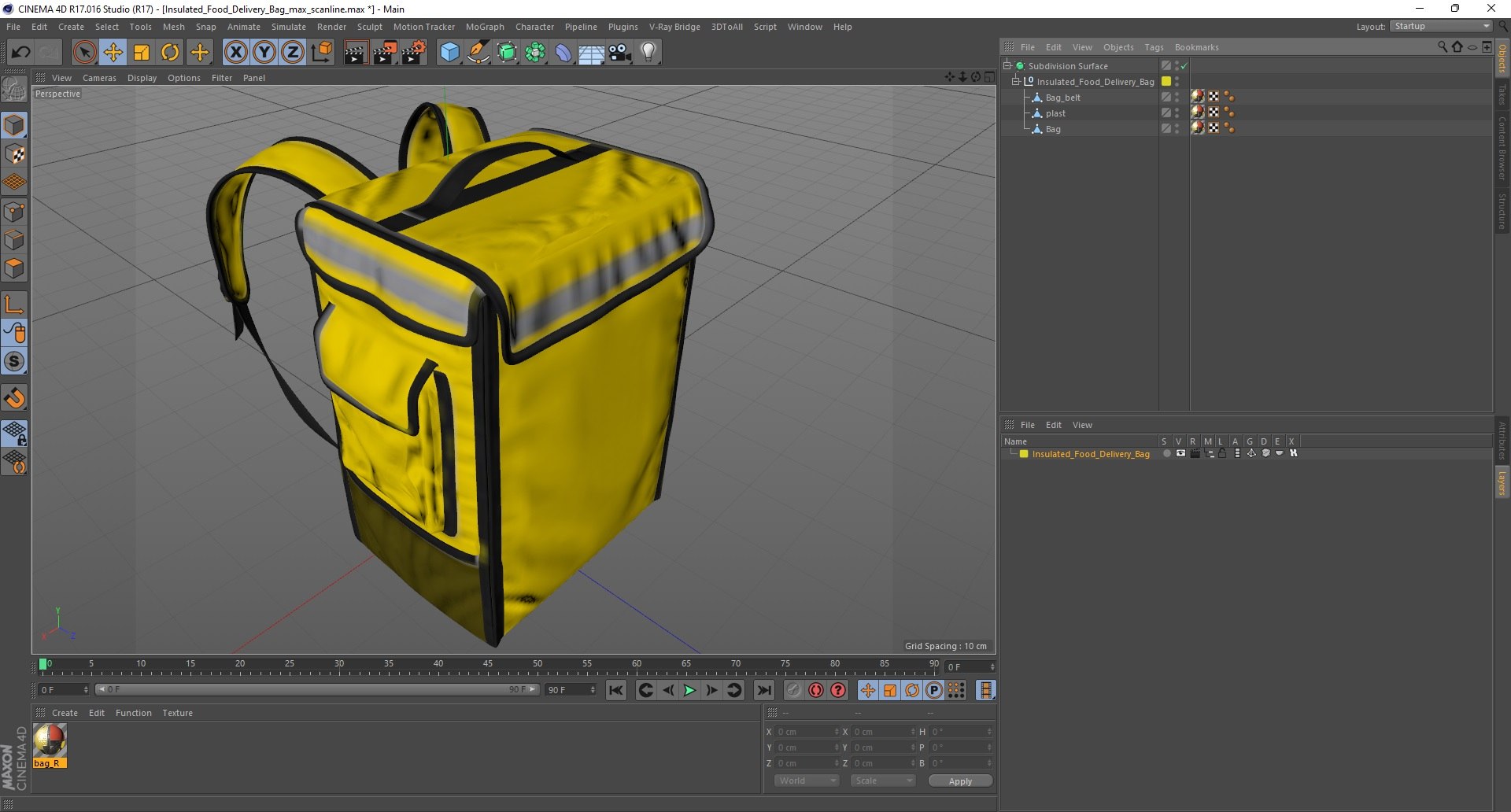 Insulated Food Delivery Bag 3D model - TurboSquid 1820738