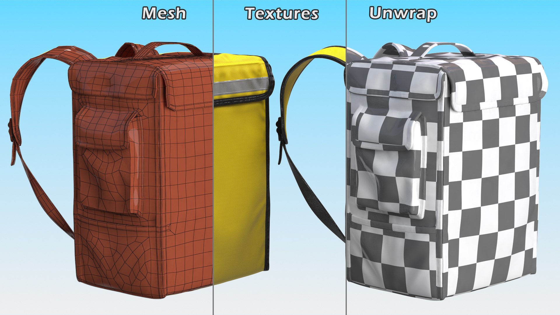 Insulated Food Delivery Bag 3D model - TurboSquid 1820738
