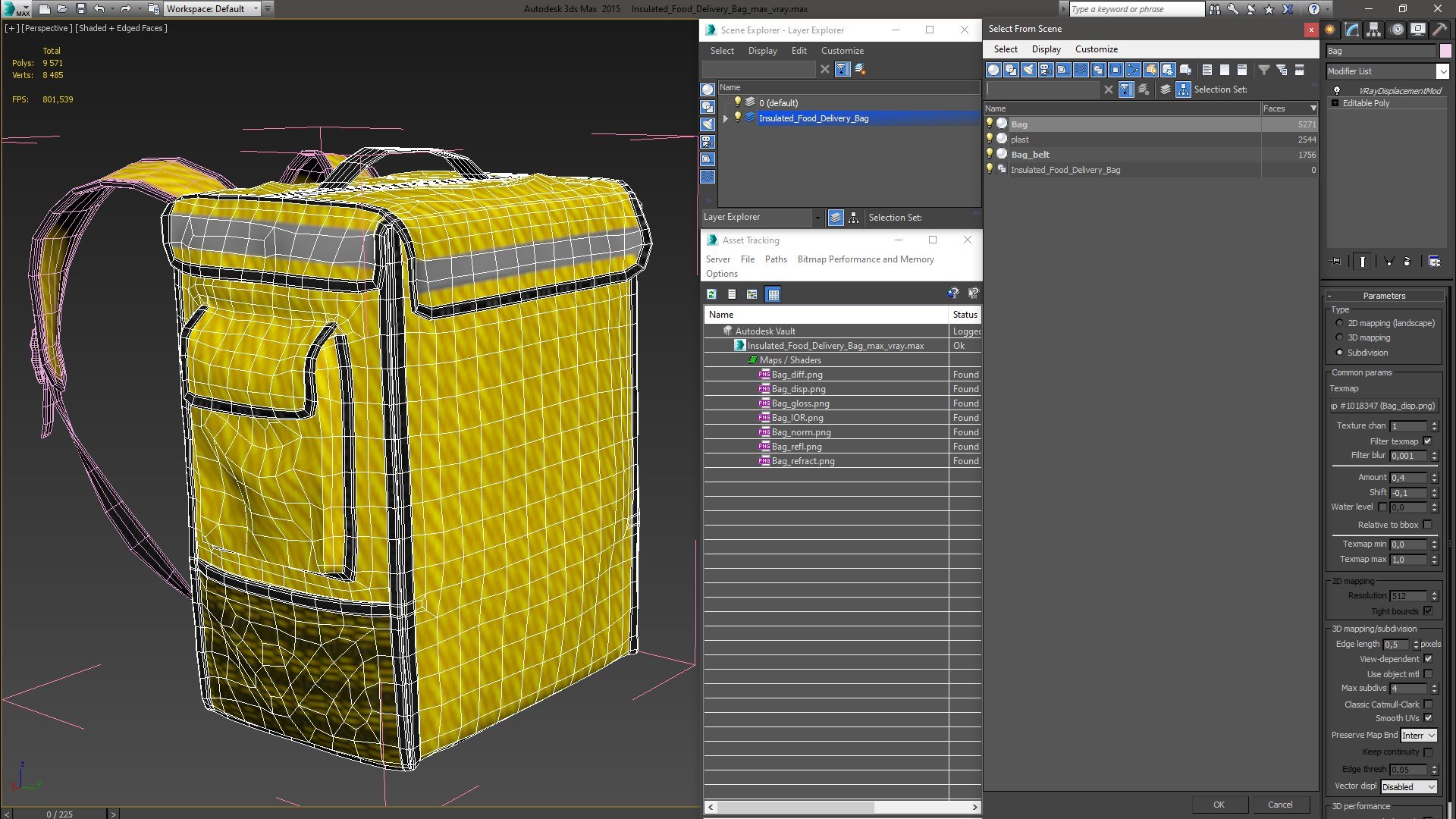 Insulated Food Delivery Bag 3D model - TurboSquid 1820738