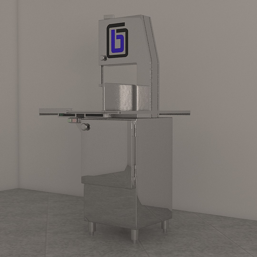 Saw Meat Cutting Commercial 3d Model