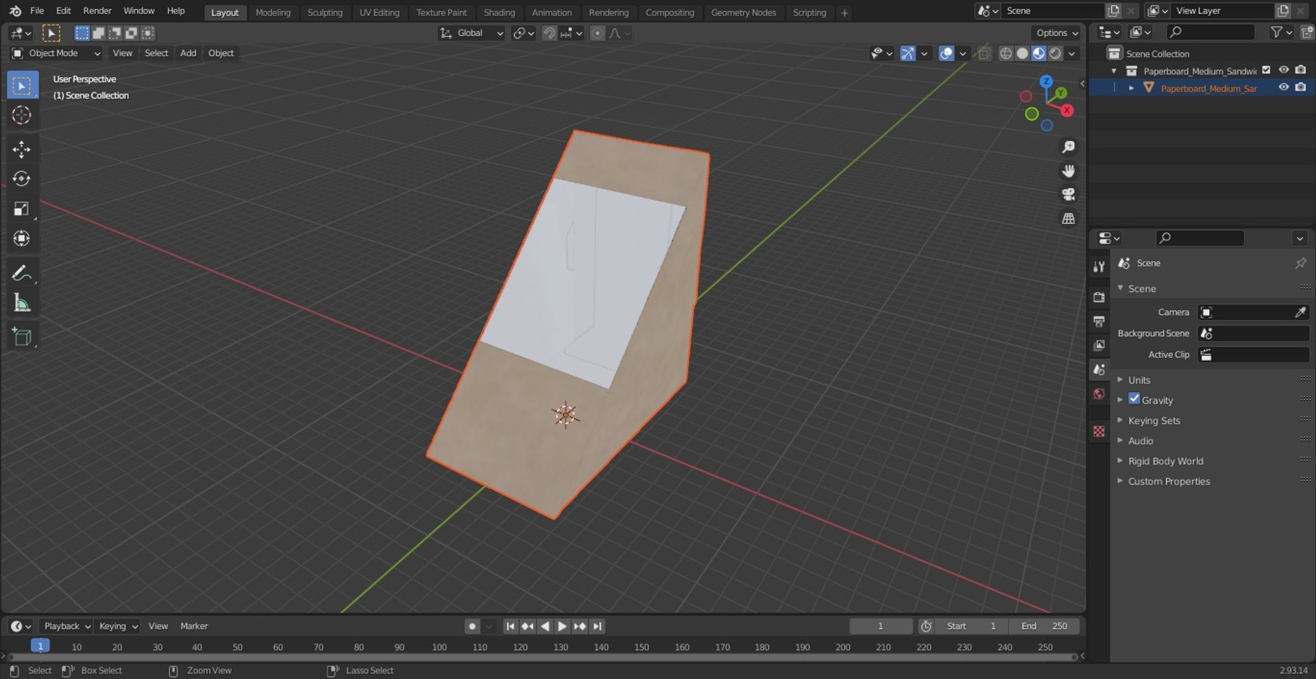 3D Paperboard Medium Sandwich Box - TurboSquid 2018113