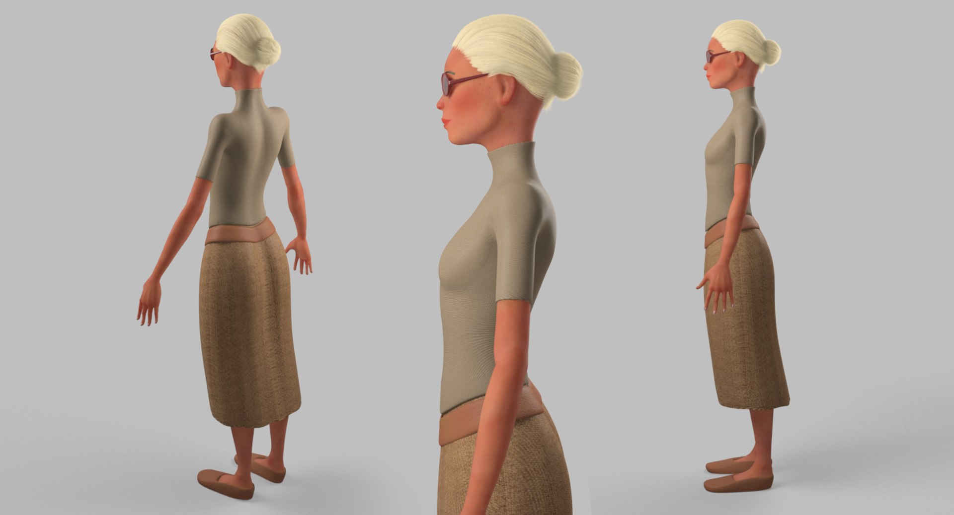 3D Model Teacher Female Ordinary - TurboSquid 1349609
