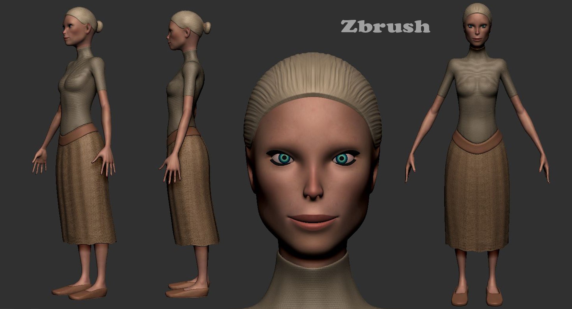 3D Model Teacher Female Ordinary - TurboSquid 1349609