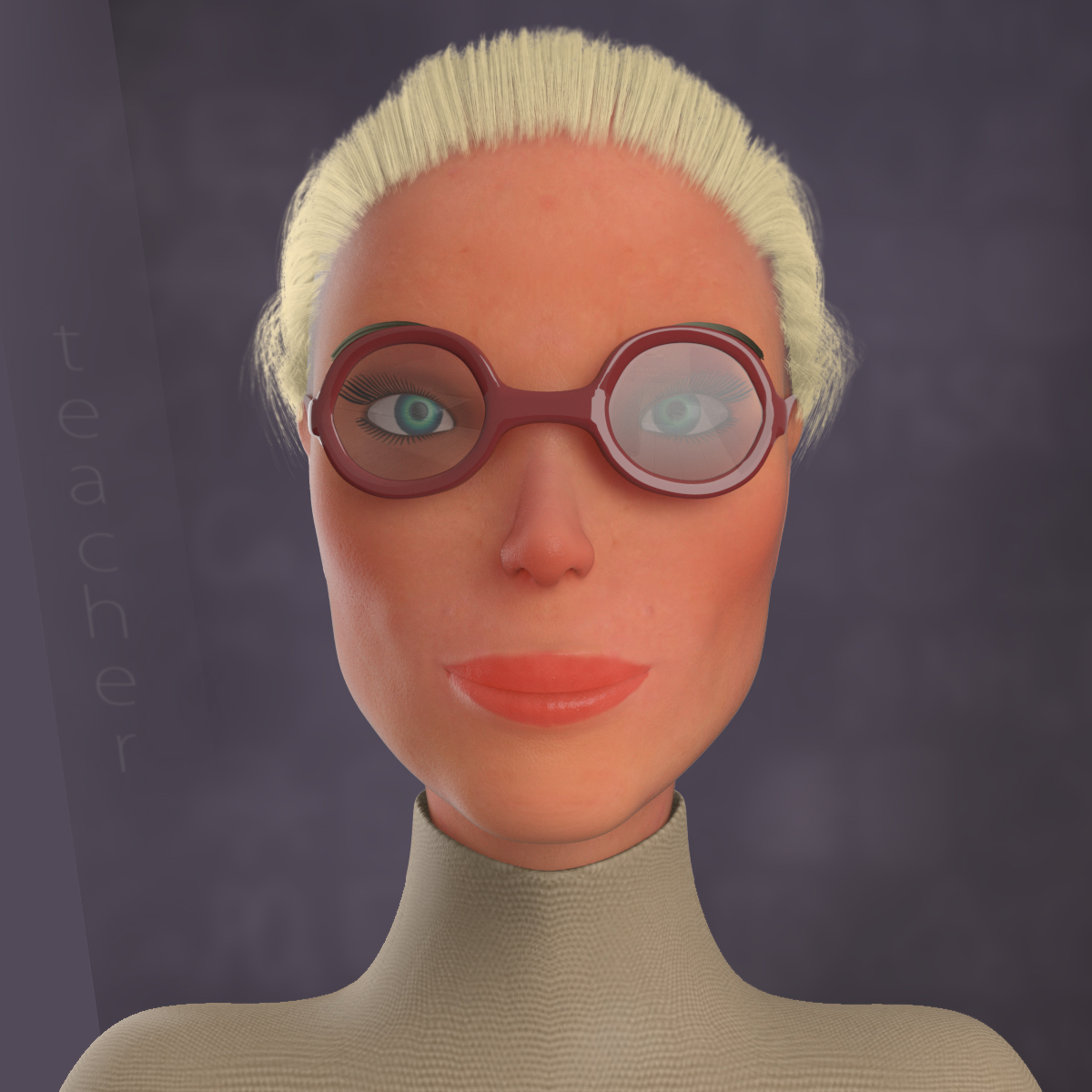 3D model teacher female ordinary - TurboSquid 1349609