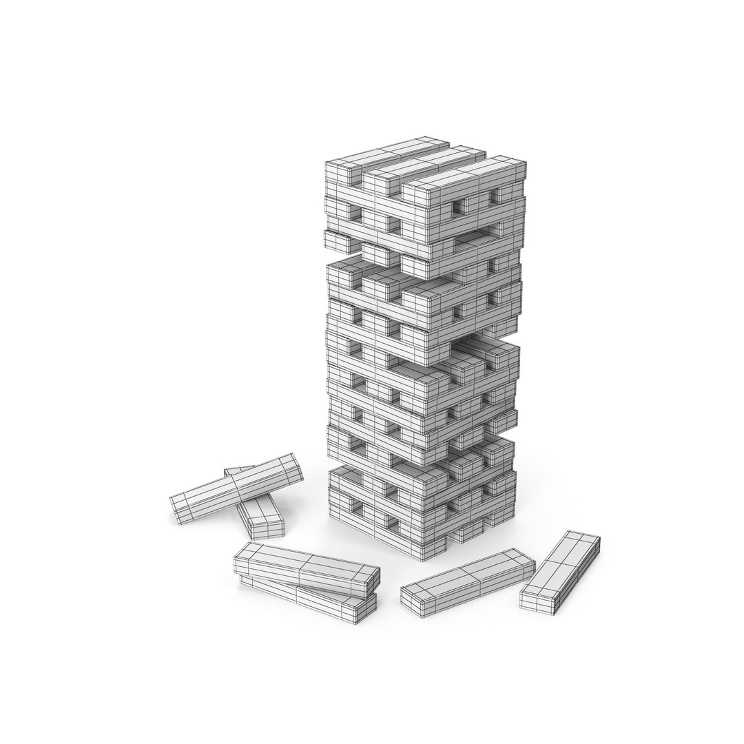 3D Tower Bricks Game - TurboSquid 2053857