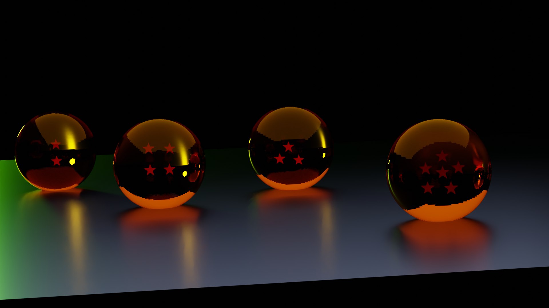 Dragon Ball Inspired 3D Spheres - High-Quality Blender Model 3D Model ...