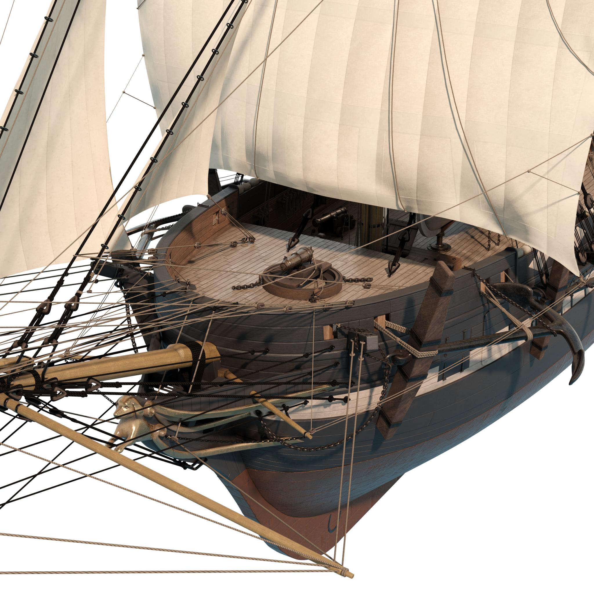 HMS Beagle 1831 - Charles Darwin 3D-Modell - TurboSquid 1928796