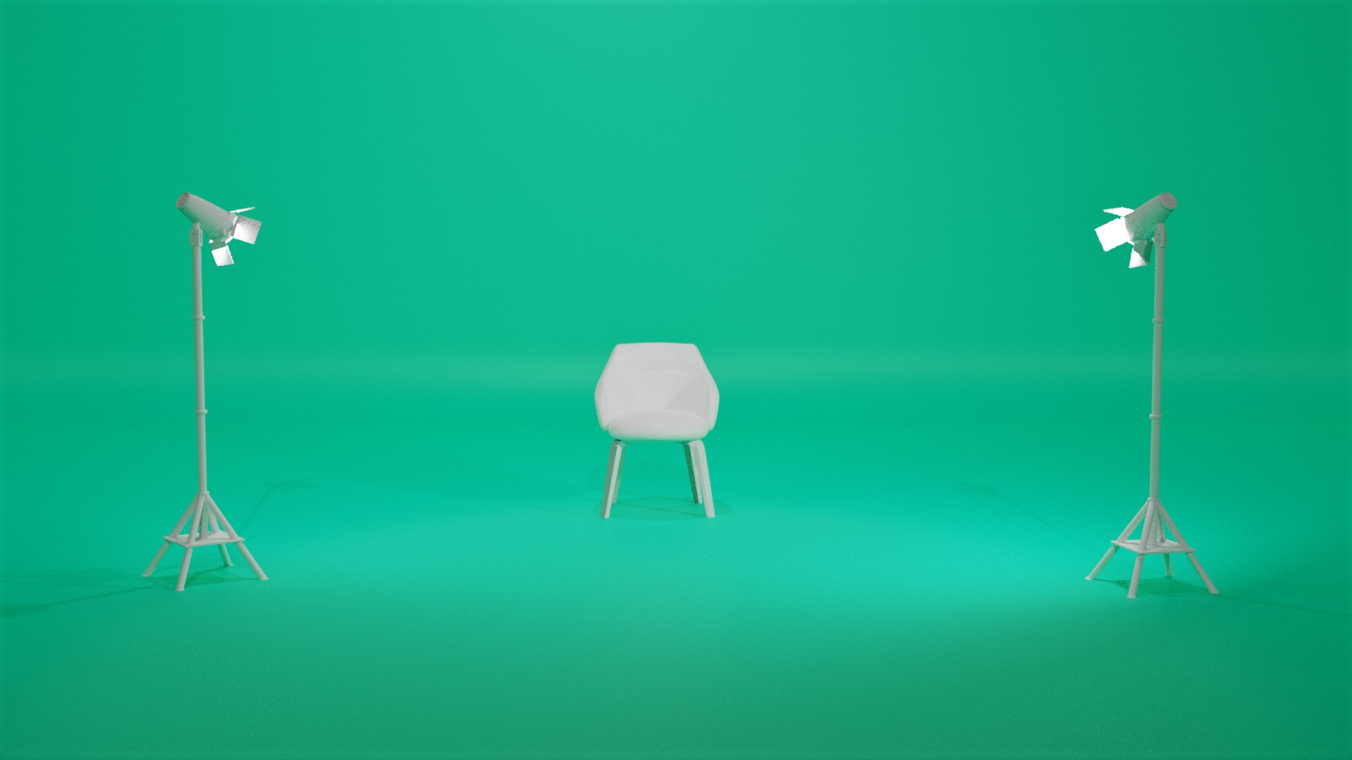 Professional Studio Green Screen 3D Model - TurboSquid 1579440