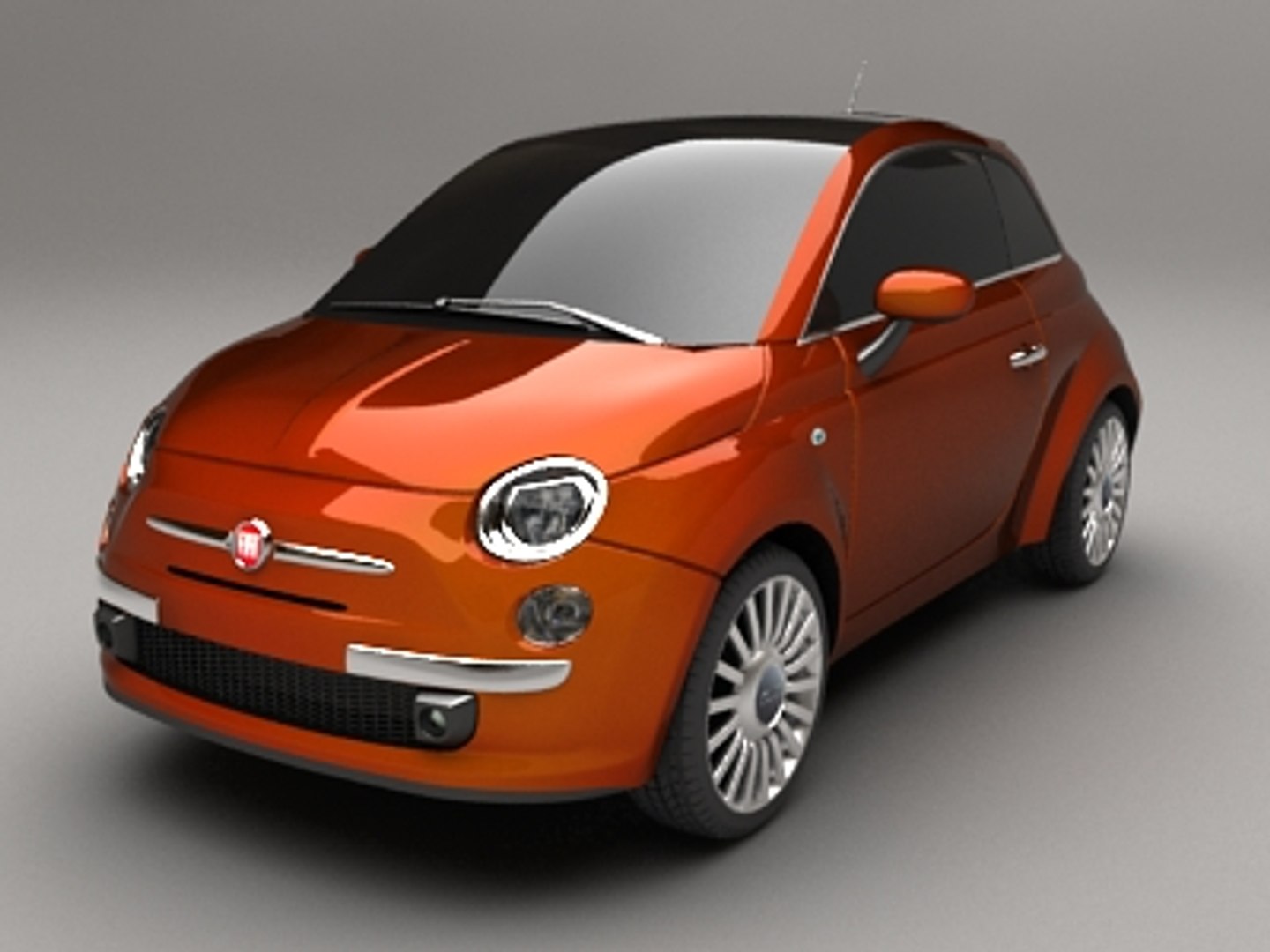 3d New Fiat 500 Model