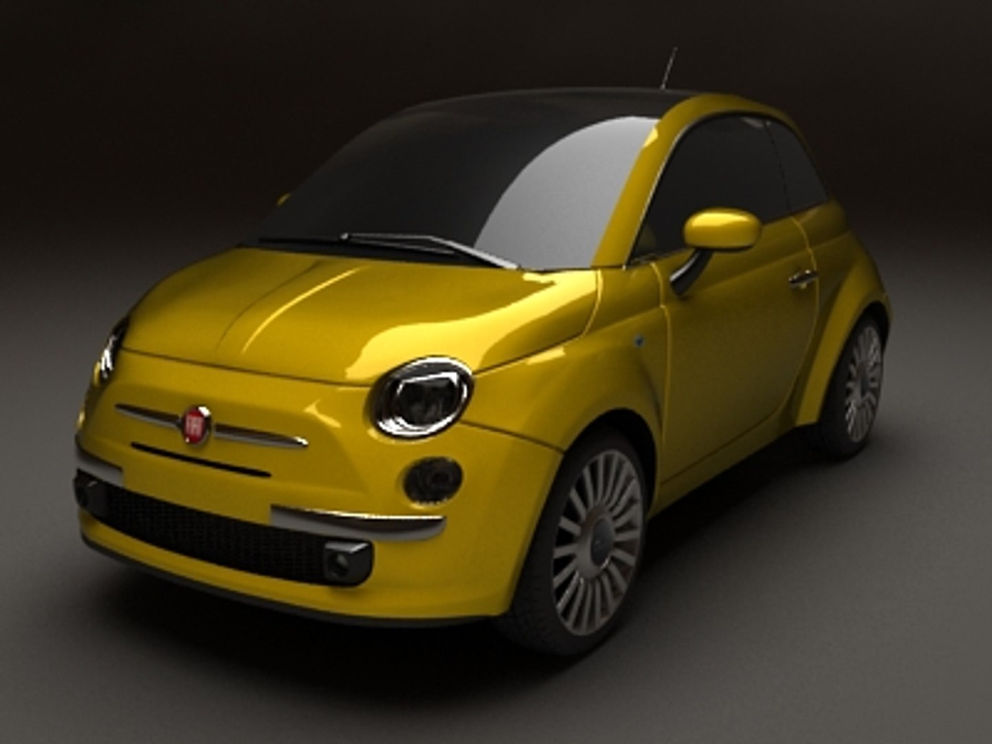 3d New Fiat 500 Model