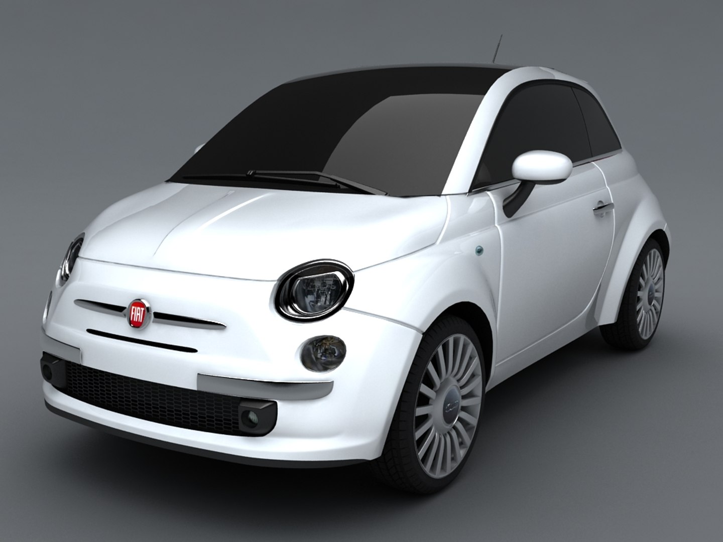 3d New Fiat 500 Model