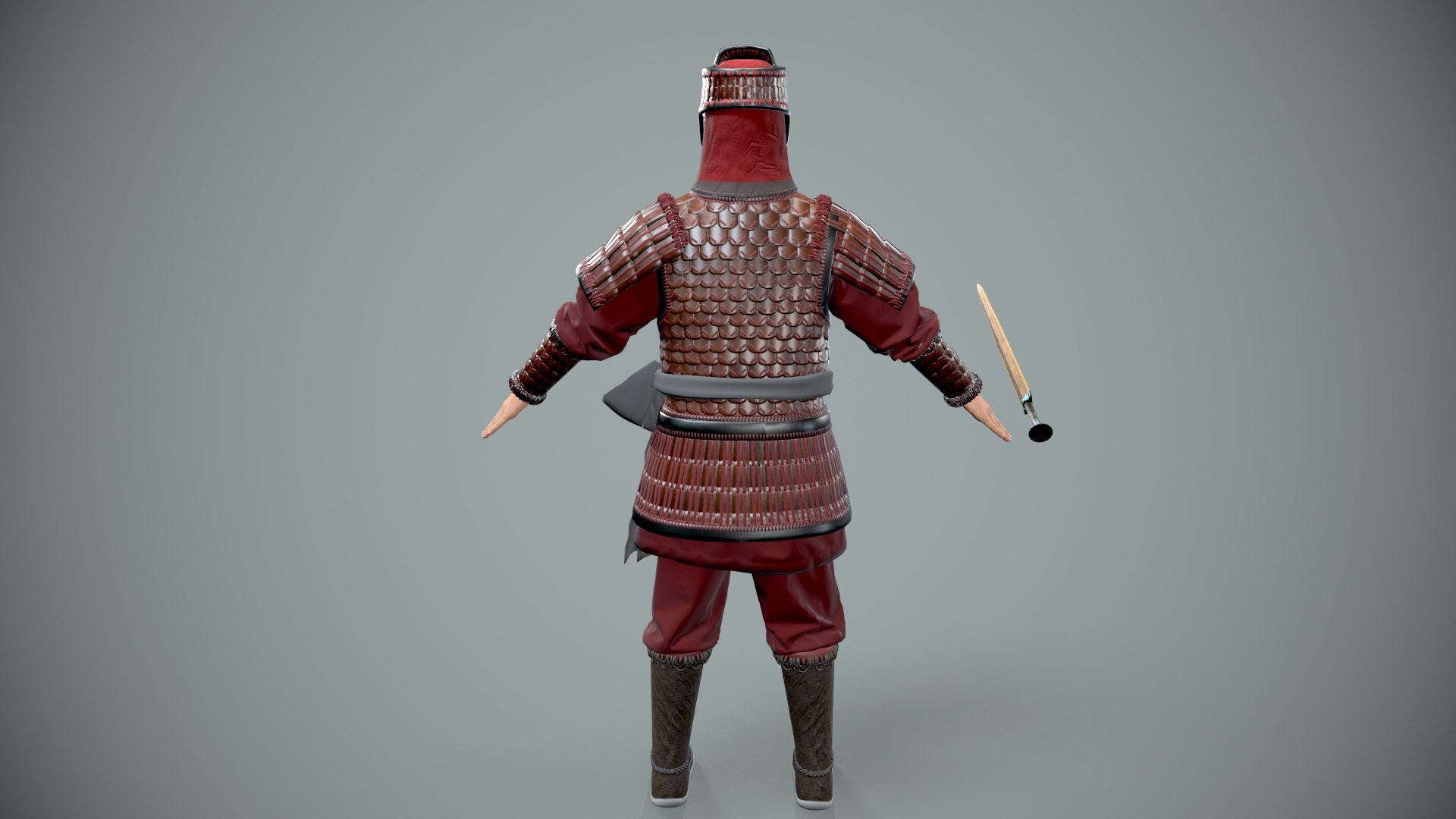 3D Chinese Heavy Warrior - TurboSquid 2232866