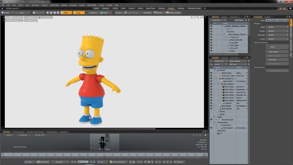 Bart Simpson Character Rigged for Modo 3D 모델 - TurboSquid 1965011