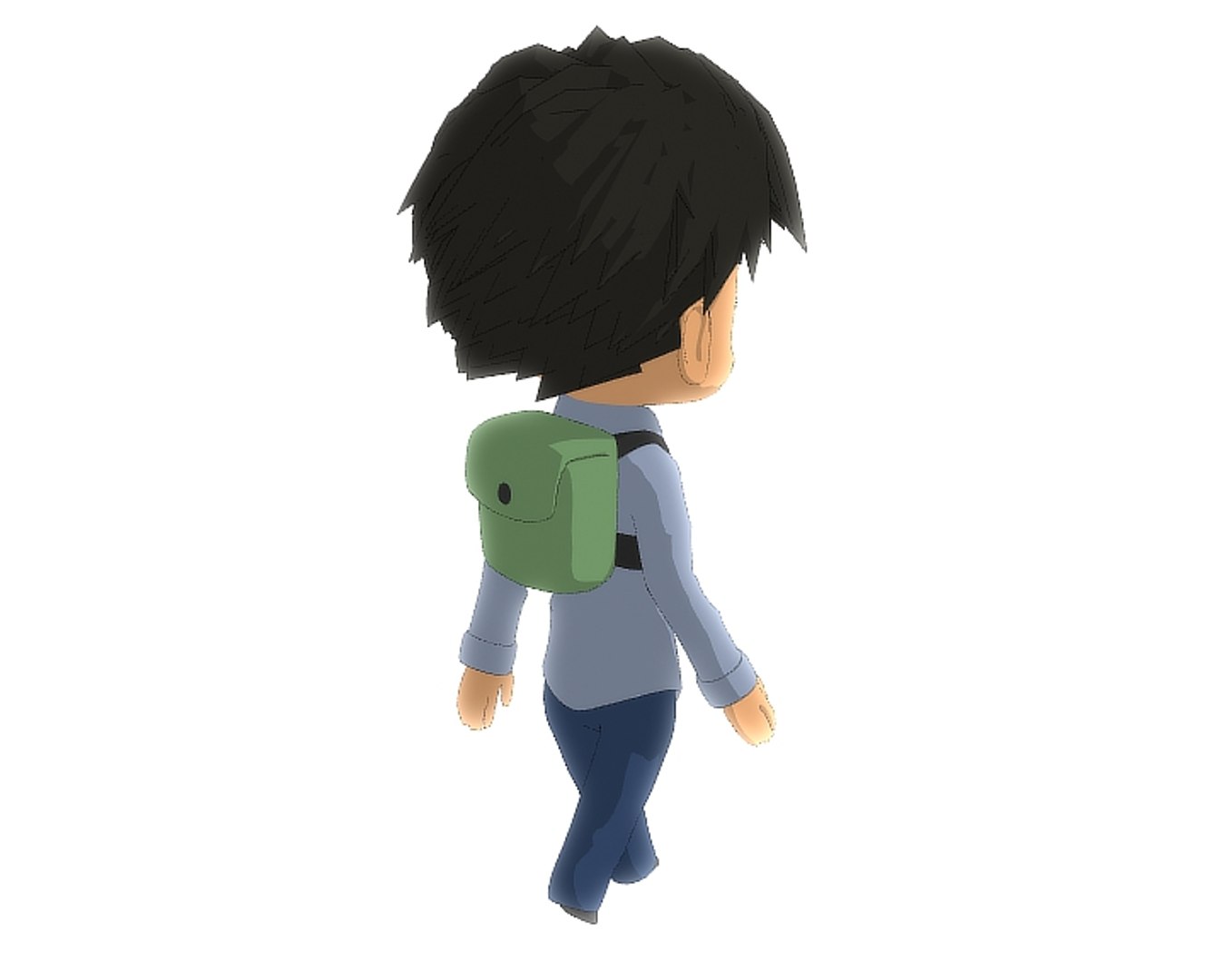 3d Model Male Chibi Version 2