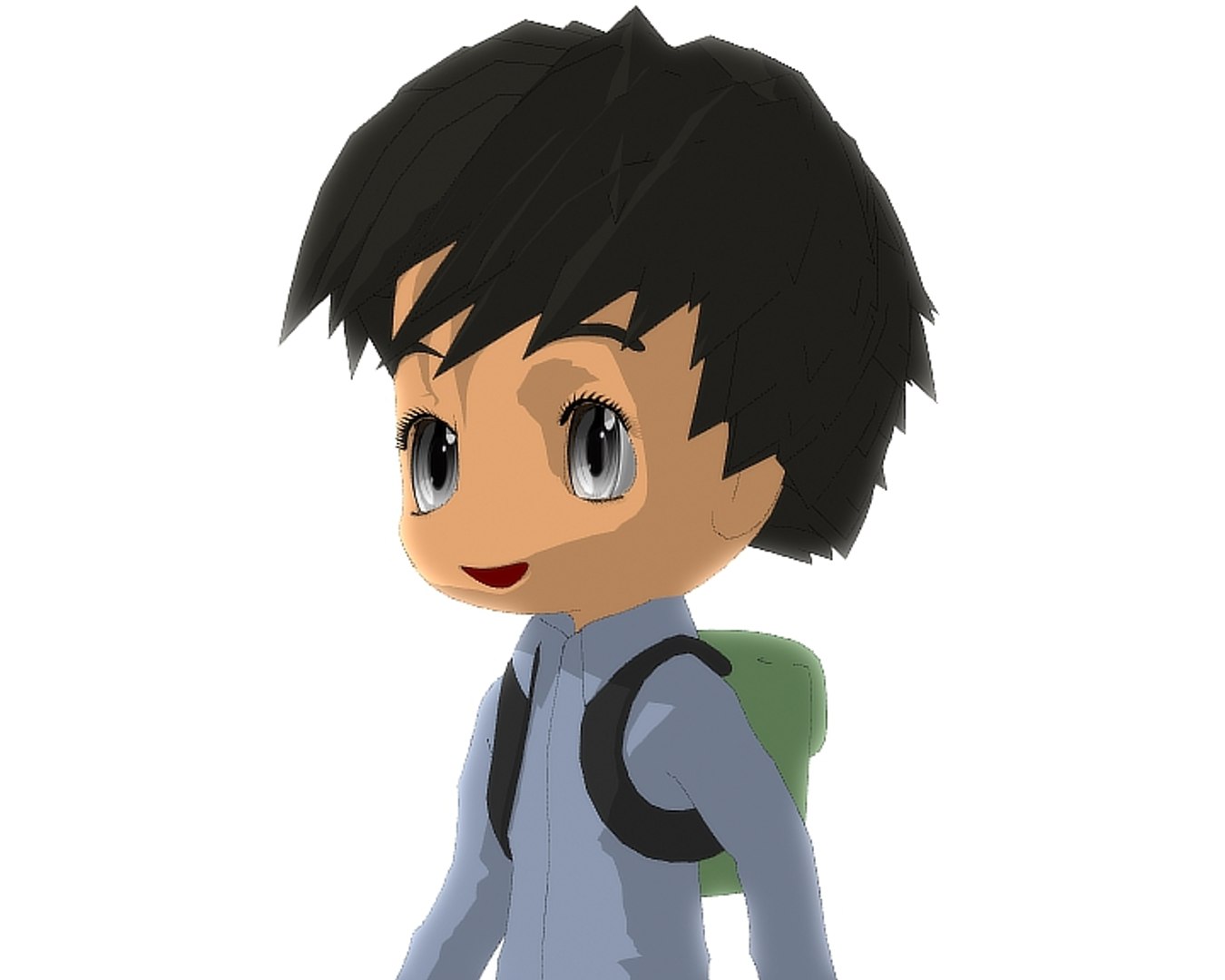 3d Model Male Chibi Version 2