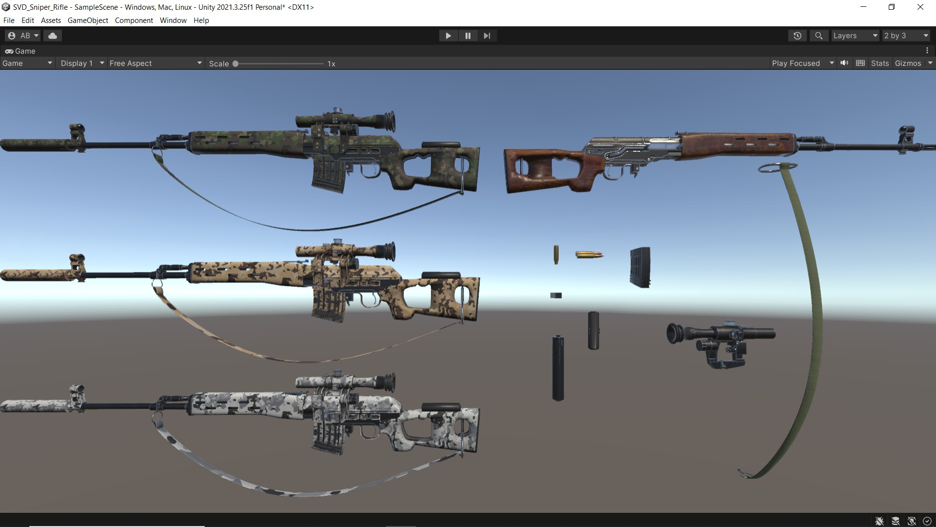 SVD Sniper Rifle Fps - Tps 3D Model - TurboSquid 2406342