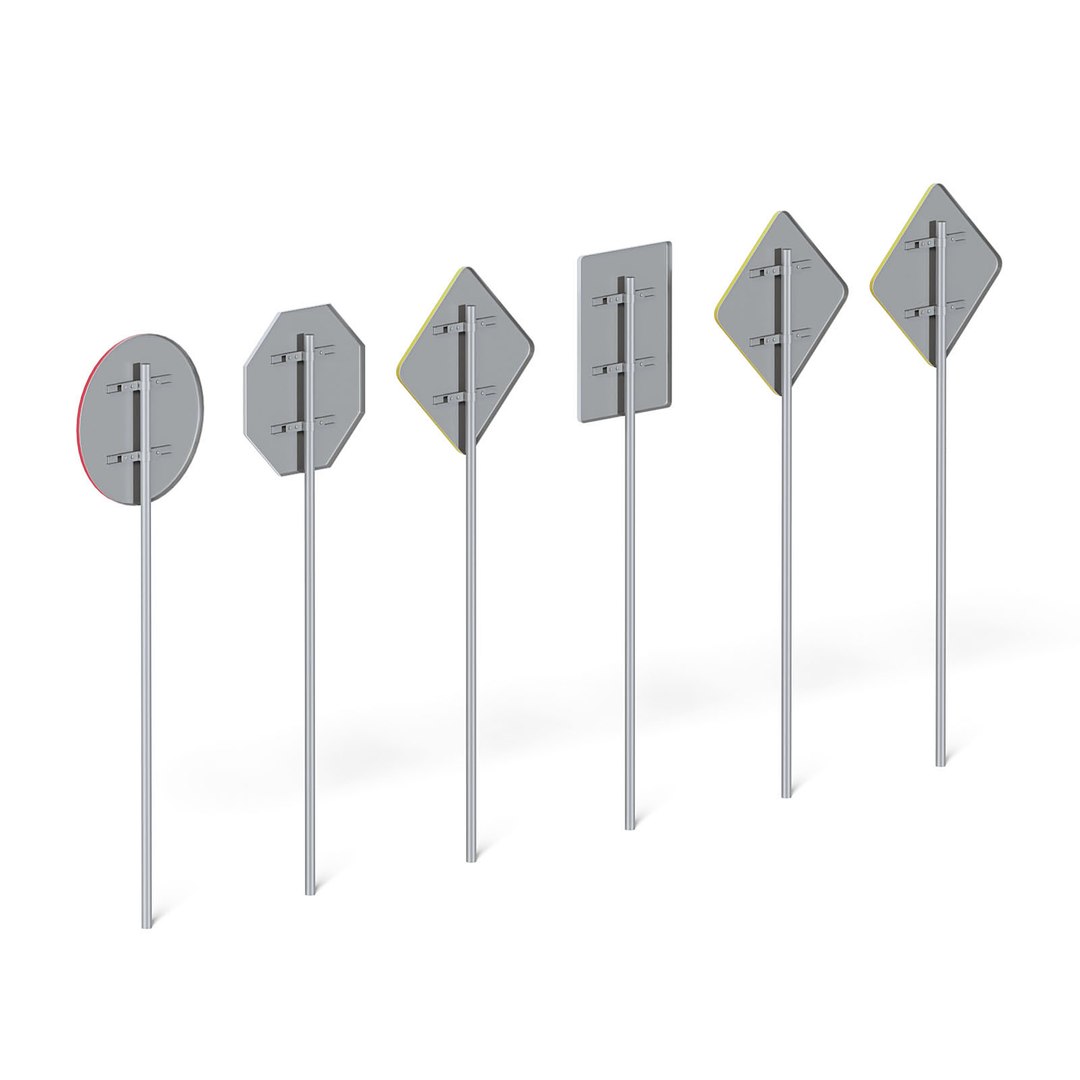 Traffic Signs 3D Model - TurboSquid 1401037