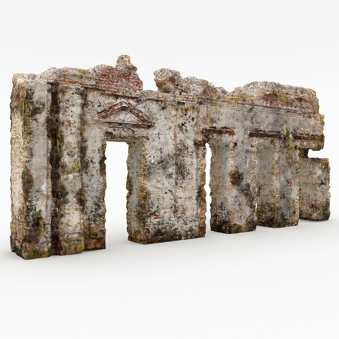 3d Model Ruins Building
