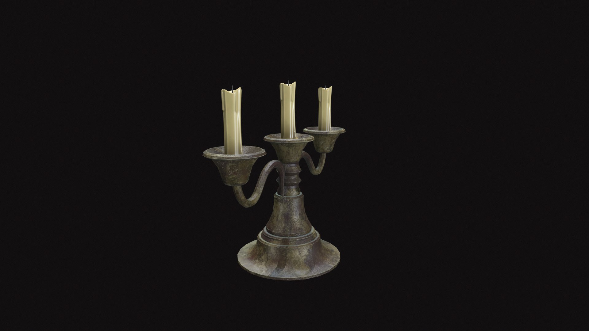 3D Medieval Candle Stand 02 - TurboSquid 2310155