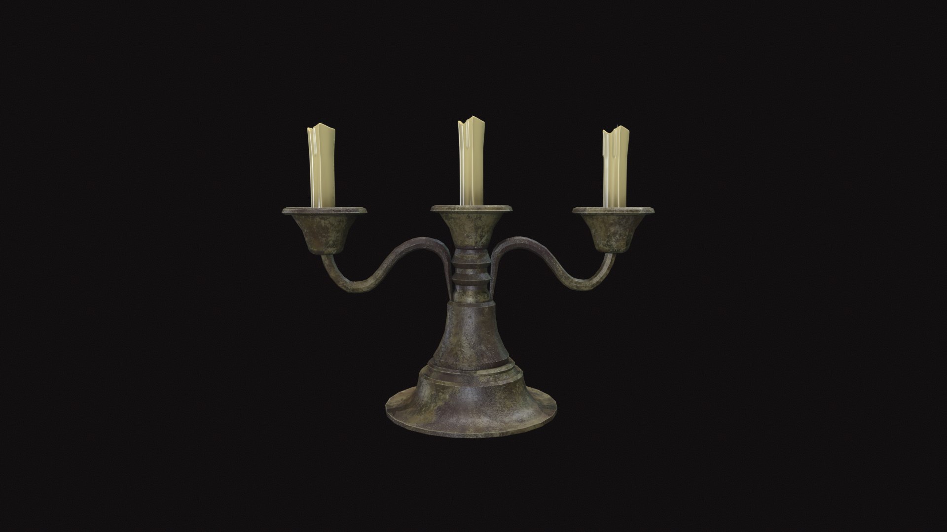 3D Medieval Candle Stand 02 - TurboSquid 2310155