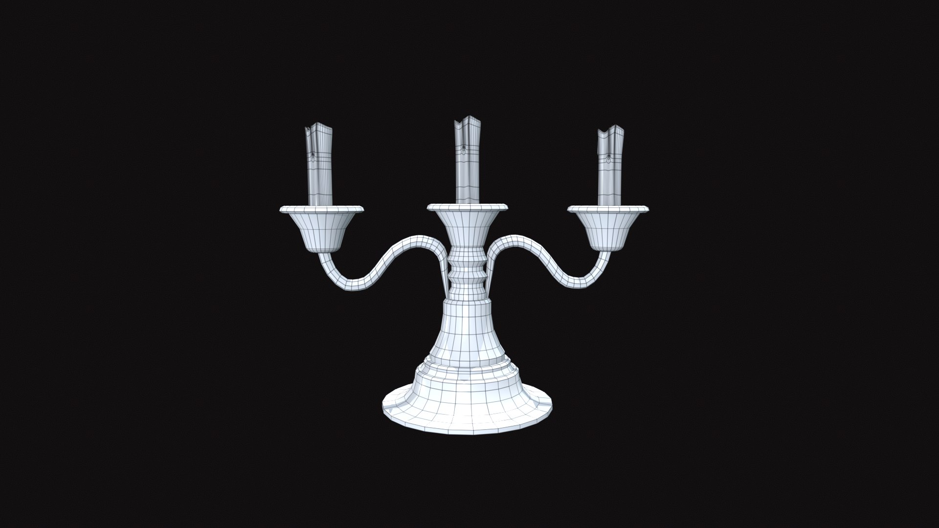 3D Medieval Candle Stand 02 - TurboSquid 2310155