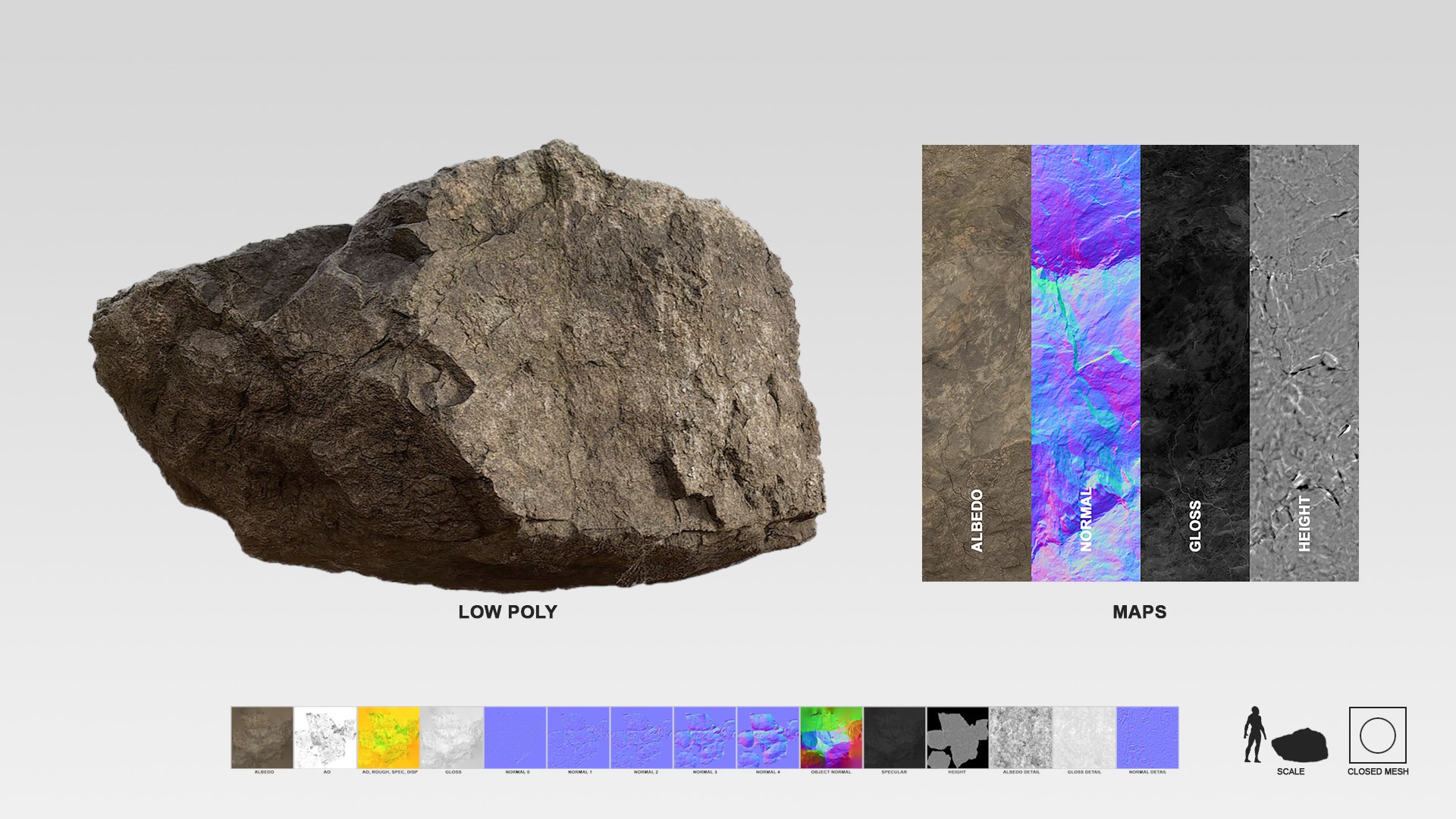 Stone Unreal Engine 3D Model - TurboSquid 1204850