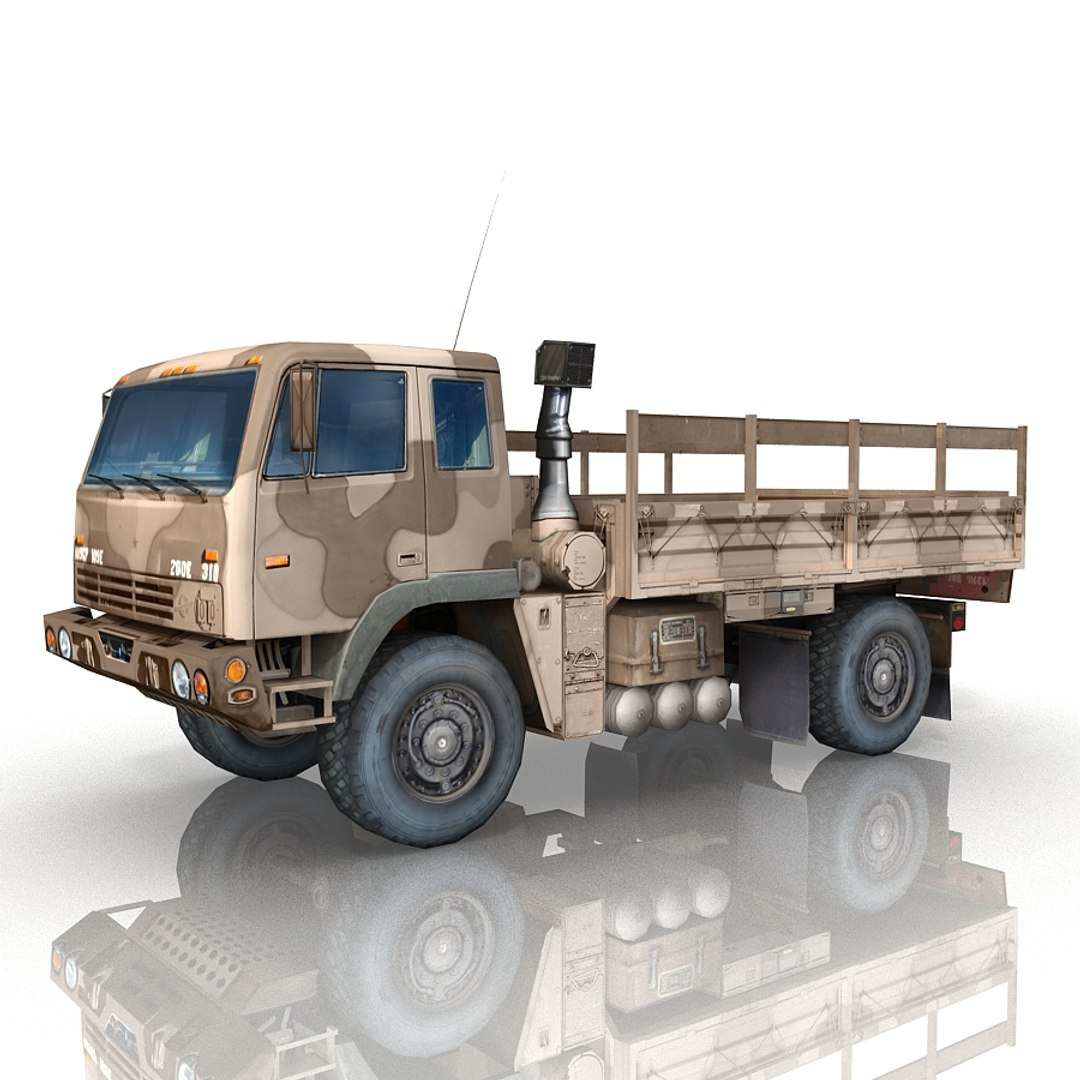 Military Truck M1078 Cargo 3d Model