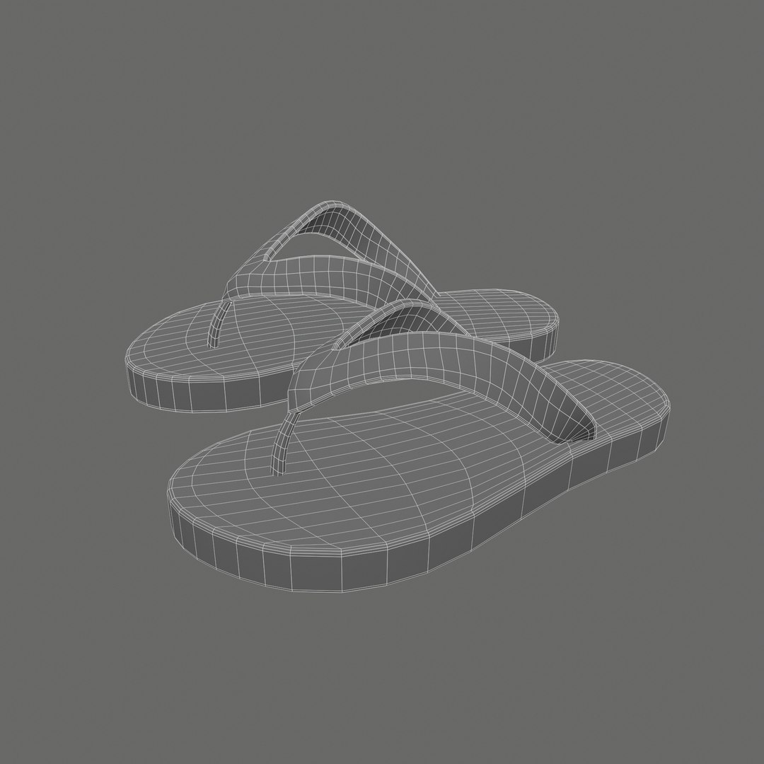 3D Cartoon Flip Flops - TurboSquid 1948636